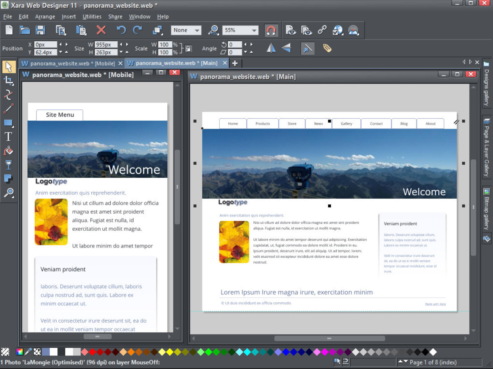Xara Web Designer 11 Debuts Online Editing