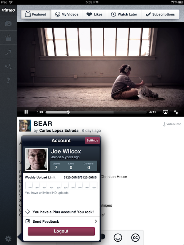 'Discovery' and 'social' define Vimeo for iPad - BetaNews