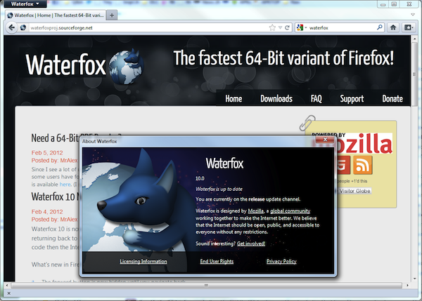 Waterfox 10 - 64-bit browsing for your Windows PC - BetaNews