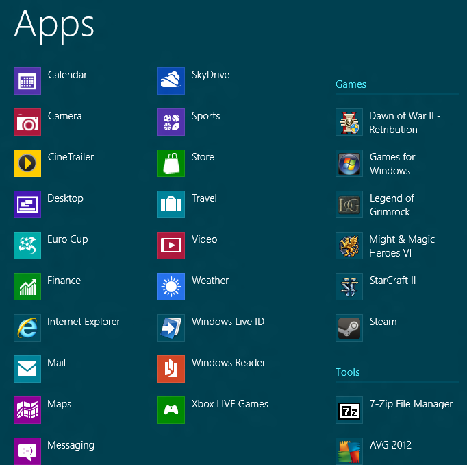 Tame the Windows 8 All Apps screen - BetaNews