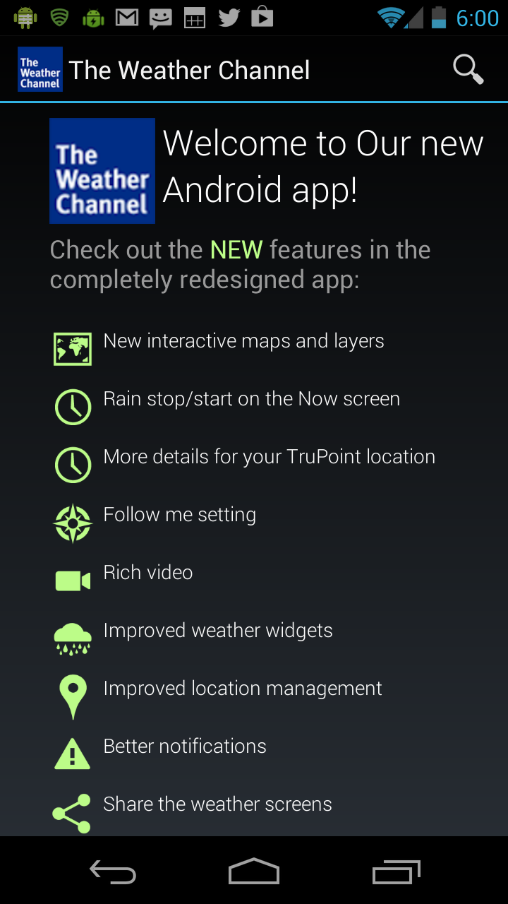 The Weather Channel will now tell your Android when rain will start and ...