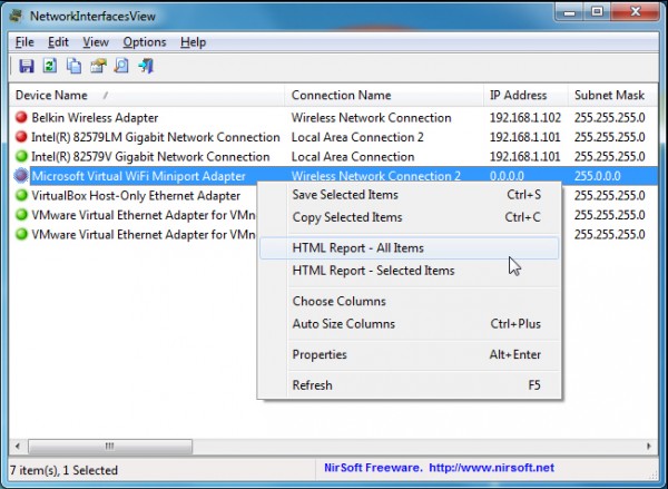 Check your network details with NirSoft’s NetworkInterfacesView - BetaNews