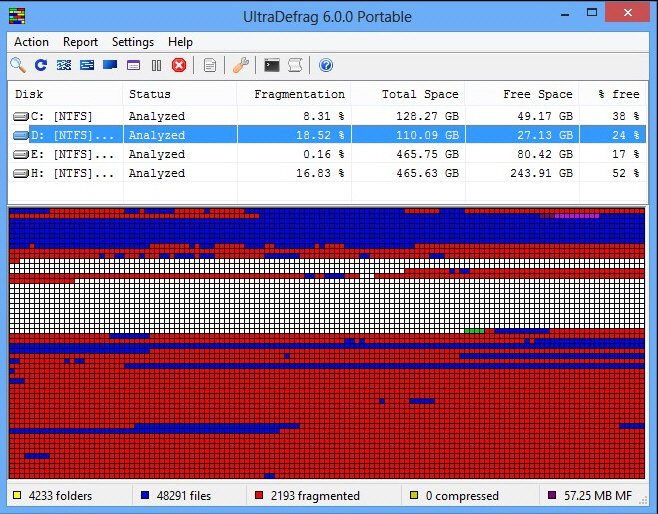 UltraDefrag promises faster performance, FAT optimisation support ...