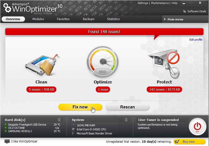 Clean, optimize and protect your PC with WinOptimizer 10 - BetaNews