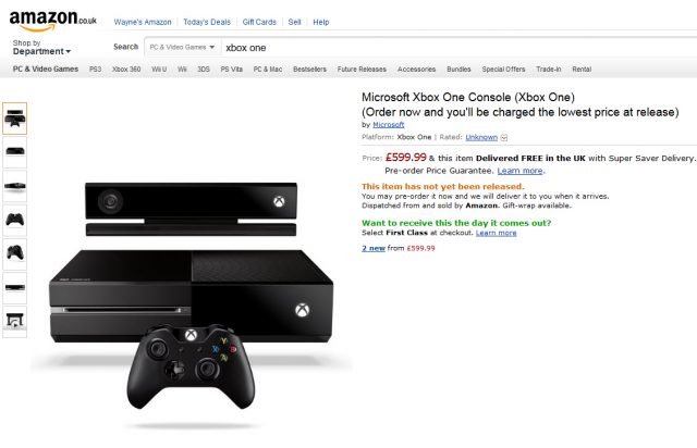 Xbox One to cost £600 in the UK - says Amazon - BetaNews