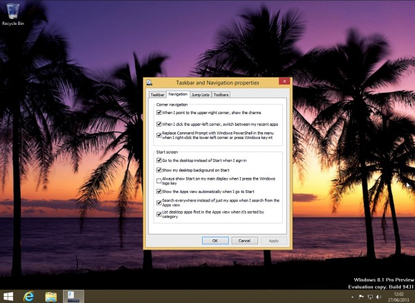 Boot to desktop and get the Apps view in Windows 8.1 Preview - BetaNews
