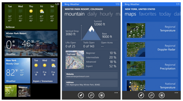 Bing for Windows Phone adds ski reports, more sports - BetaNews