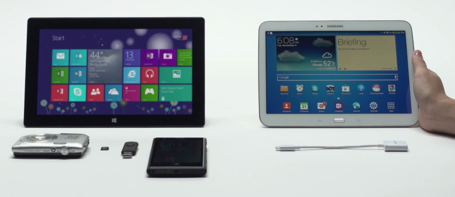 Microsoft targets Samsung's Galaxy Tab 3 in new Surface RT ad - BetaNews