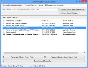 Restore Point Creator provides an easier way of managing Windows System ...