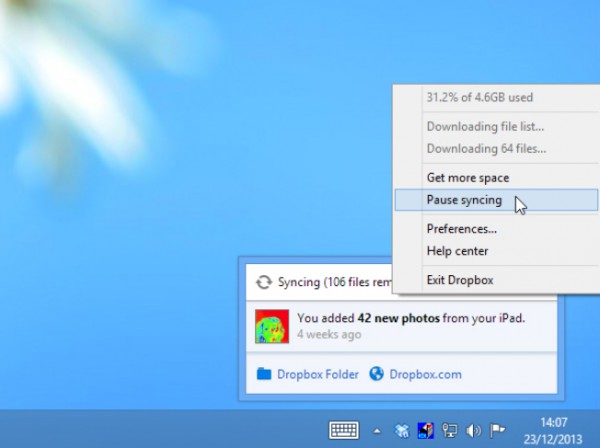 Dropbox makes Pause Sync more accessible, revamps setup wizard - BetaNews