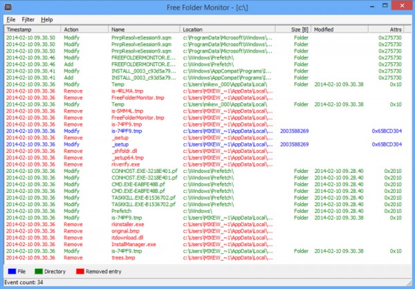 Track hard drive activity in real time with Free Folder Monitor - BetaNews