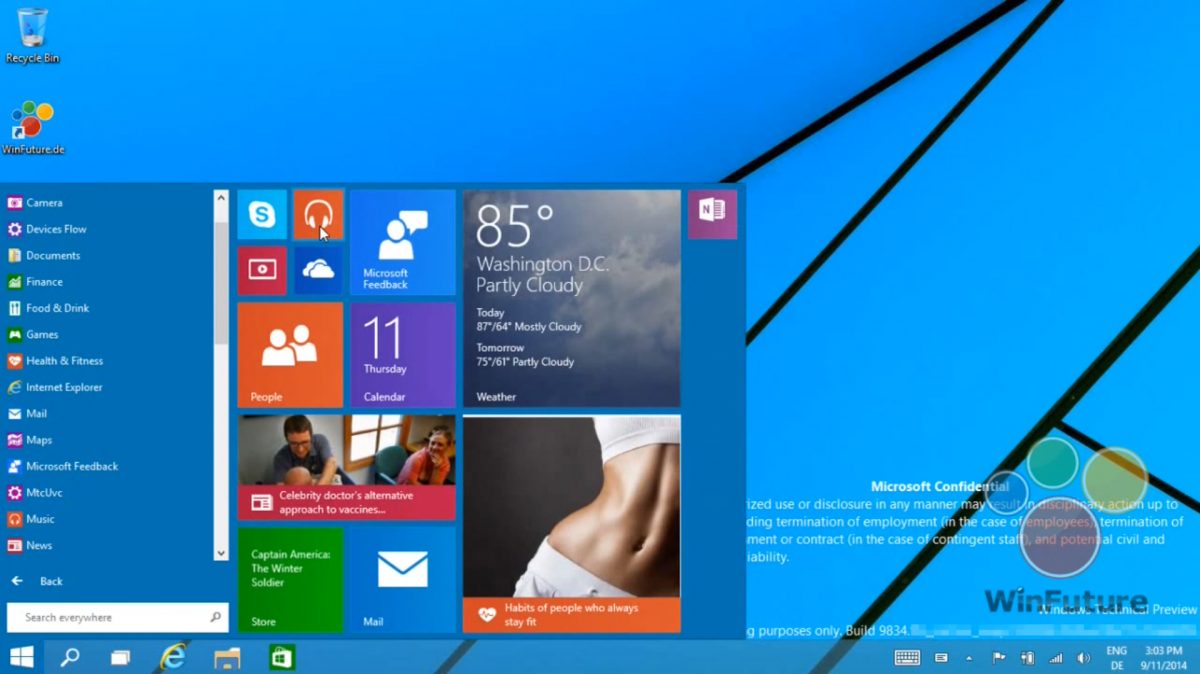 Watch a video of Windows 9 in action - See the new Start menu and more ...