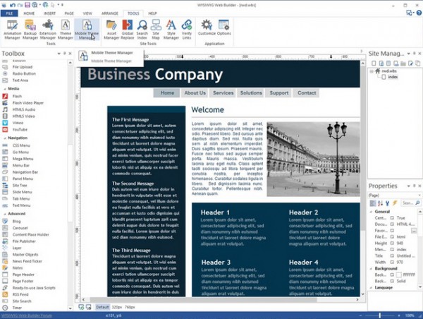 WYSIWYG Web Builder 10 adds responsive web design, including mobile ...