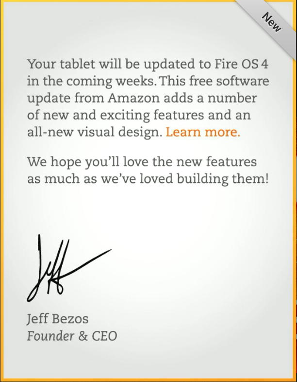 Amazon begins slow roll out of new Fire OS 4 update to its 3rd gen ...