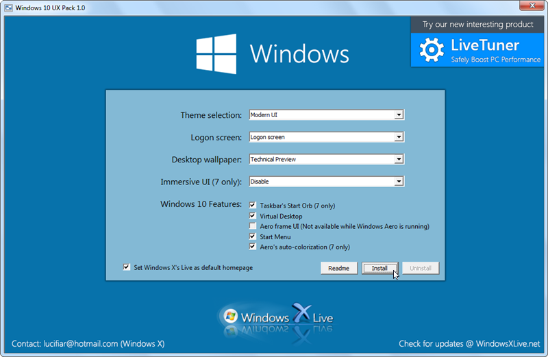 Want the Windows 10 look? Install the Windows 10 UX Pack or Windows 10 ...