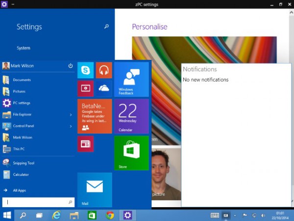Here's what's new in Windows 10 Technical Preview build 9860 - BetaNews