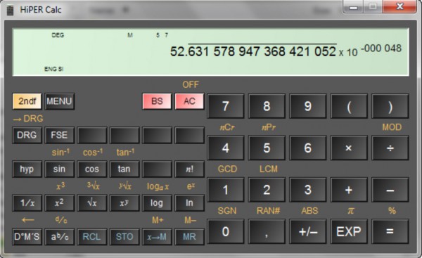 HiPER Calc Scientific is a powerful free calculator - BetaNews