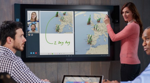 Windows 10-powered Surface Hub brings interactive whiteboards kicking ...