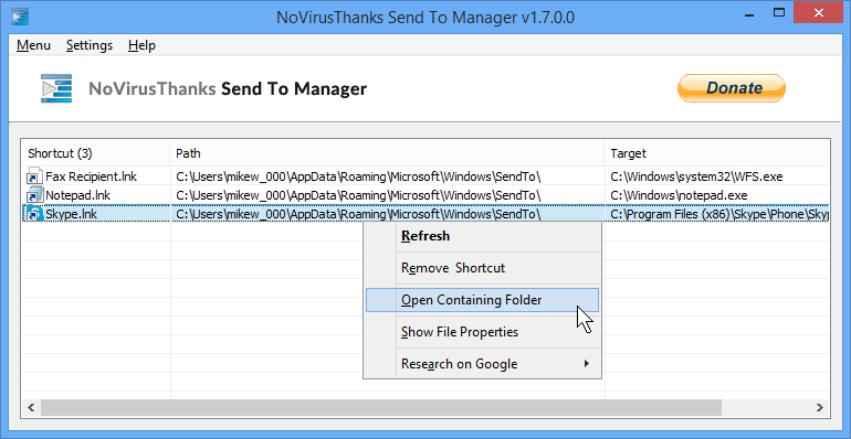 Control Explorer’s 'Send To' menu with Send To Manager - BetaNews
