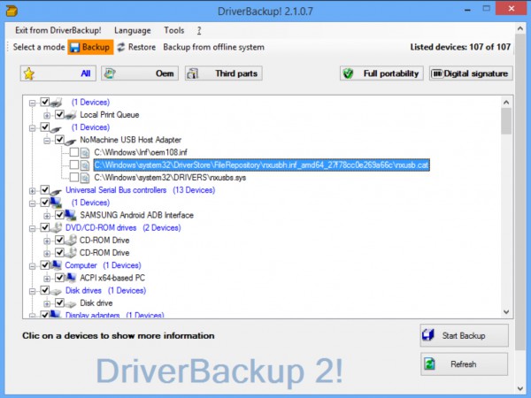 View, back up and restore PC drivers with DriverBackup! - BetaNews