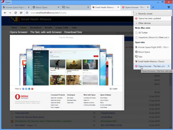 Opera 30 adds sidebar extensions, improves tab views - BetaNews