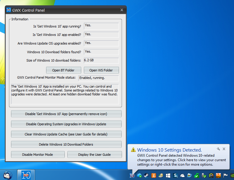 Disable Windows 10 upgrade prompts with GWX Control Panel 1.7 - BetaNews