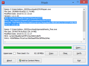 Calculate file hashes instantly with fHash - BetaNews