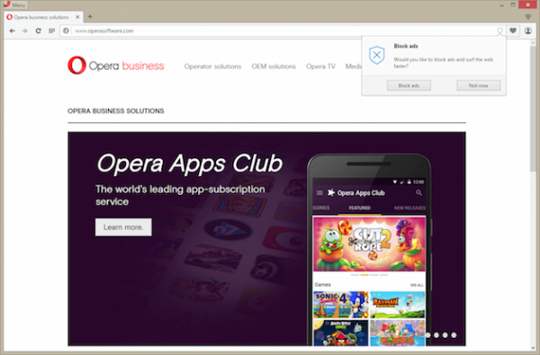 Opera's desktop browser adds a built-in ad-blocker - BetaNews
