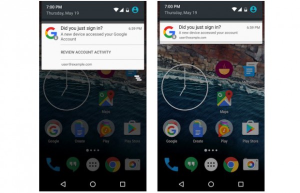 Google rolls out native notifications to Android users when new devices ...