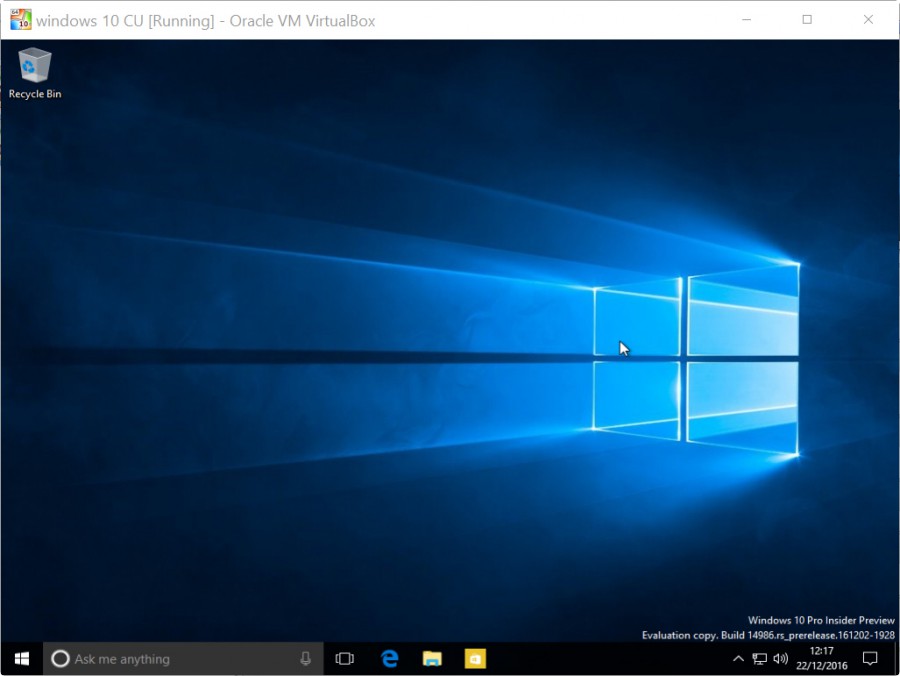 How to install Windows 10 Creators Update Build 14986 on Oracle ...
