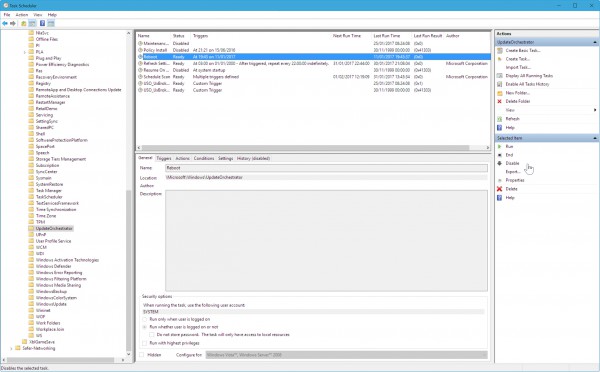How to stop Windows 10 automatically rebooting after updates