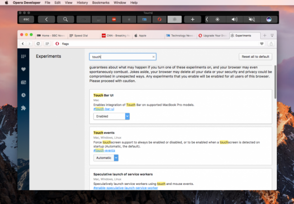 Opera 44 Developer starts public testing, offers Touch Bar support ...