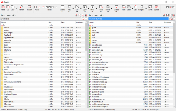 Saladin is a versatile dual-pane file manager for Windows - BetaNews