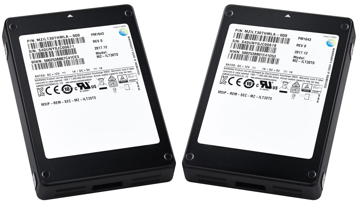 Samsung starts mass producing 'PM1643' SSD with monstrous 30.72TB ...