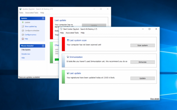 Spybot - Search & Destroy 2.7 adds new Start Center screen, improves ...