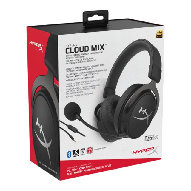 HyperX 'Cloud MIX' Bluetooth stereo gaming headset is both wired and ...