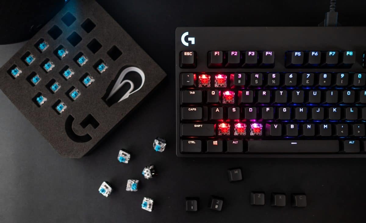 Logitech G PRO X mechanical gaming keyboard has swappable switches ...