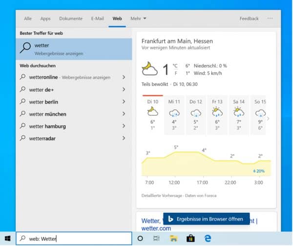 Windows 10's new Quick Searches feature now available globally - BetaNews