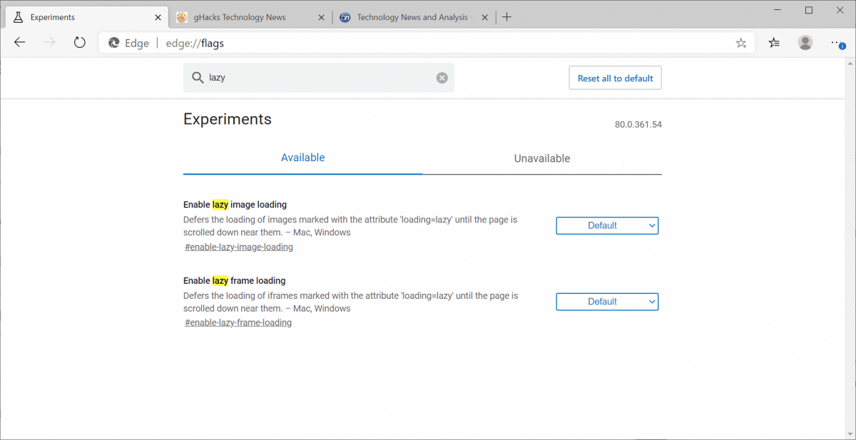 Enable lazy loading in the new Edge to speed up your browsing Enable lazy loading in the new Edge to speed up your browsing