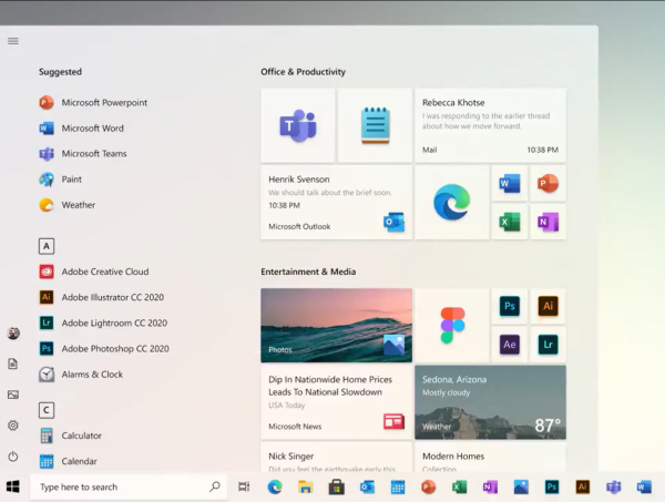 Microsoft shows off new Windows 10 Start Menu on Twitter - BetaNews