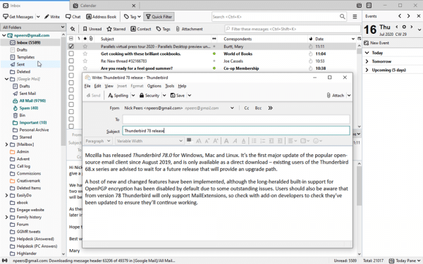 Thunderbird 78 unveils major UI changes, restricts add-ons to MailExtension API only - BetaNews