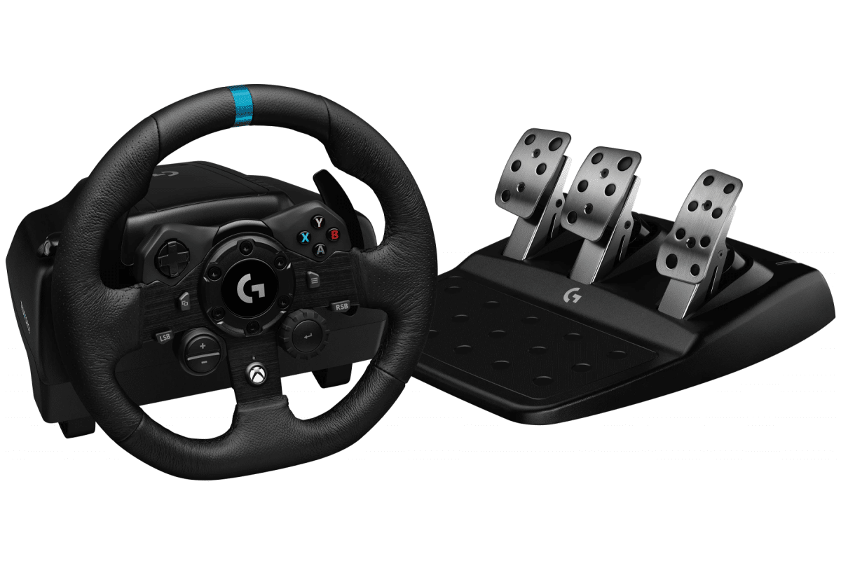 Logitech unveils G923 Racing Wheel and Pedals for PC, Xbox, and ...
