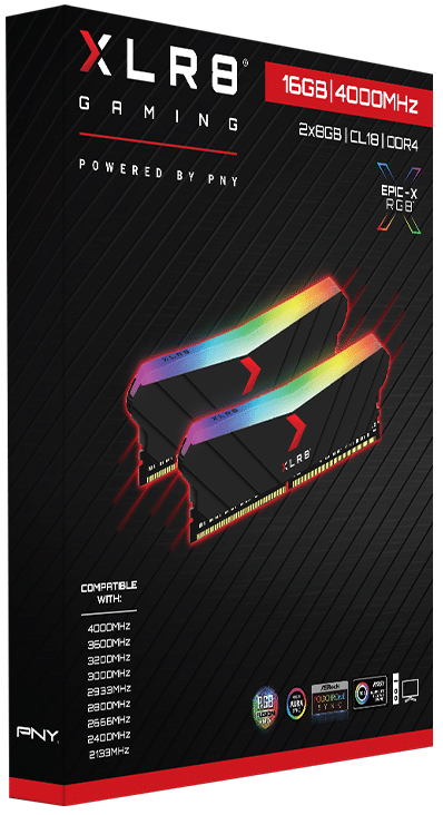 PNY launches XLR8 Gaming EPIC-X RGB DDR4 4000MHz 16GB desktop memory ...