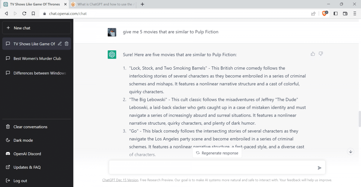 How to use ChatGPT for movie and TV show recommendations - BetaNews