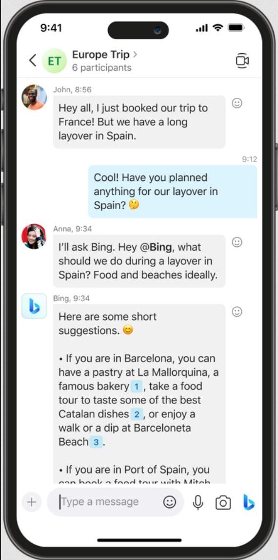The New Ai Powered Bing Preview Arrives On Ios And Android Today And In Skype