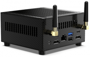 Minisforum NUCG5 mini PC has a carbon fiber body and dual Thunderbolt 4 ...