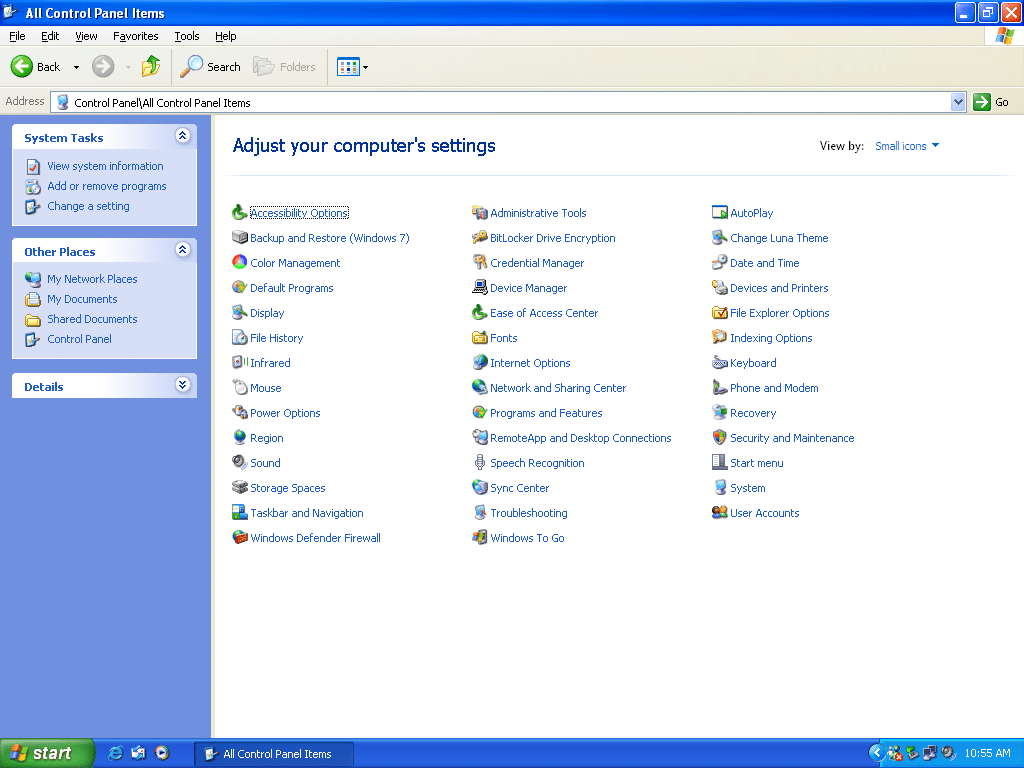 This isn't Windows XP - it's a new version of Windows 10, and you can ...