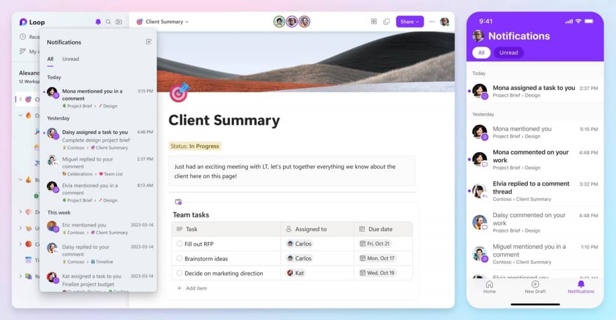 Collaborative working app Microsoft Loop is now available in public ...