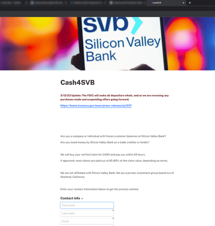 Impersonation attacks leverage Silicon Valley Bank collapse in new ...