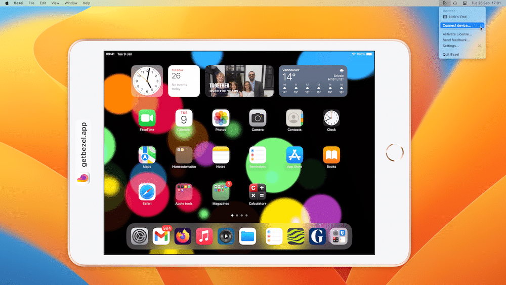 Bezel 1.0 enables real-time mirroring of iPad and iPhone displays on ...